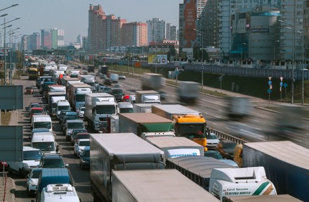 Traffic Jam Seen On Road South Editorial Stock Photo - Stock Image ...