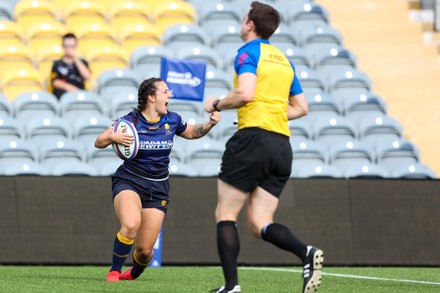 Ffion Lewis Worcester Warriors Celebrates Scoring Editorial Stock Photo ...