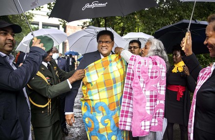 Surinamese President Chan Santokhi Lays Wreath Editorial Stock Photo ...