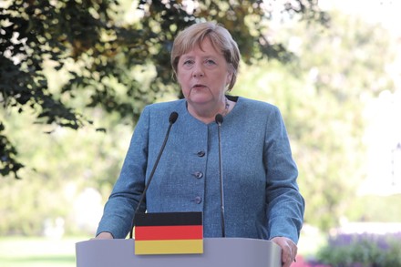 German Chancellor Angela Merkel L Polish Editorial Stock Photo - Stock ...