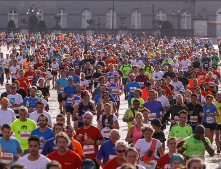 People Run Without Face Masks Street Editorial Stock Photo - Stock ...