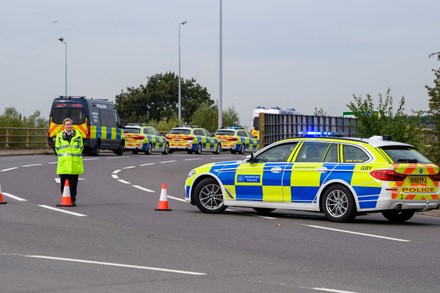 __COUNT__ Protesters halt traffic at Poyle Interchange/junction 14, M25 ...