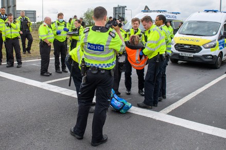 __COUNT__ Protesters halt traffic at Poyle Interchange/junction 14, M25 ...