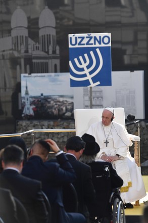 Pope Francis During Meeting Slovak Jewish Editorial Stock Photo - Stock ...