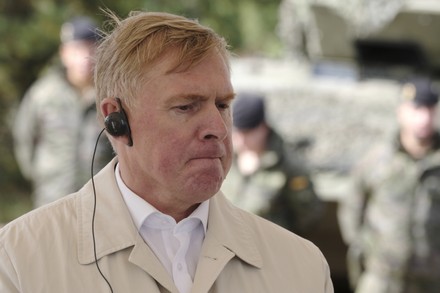 Estonian Minister Defence Kalle Laanet During Editorial Stock Photo ...