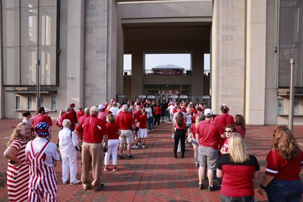 Indiana University Fans Line Outside Memorial Editorial Stock Photo ...