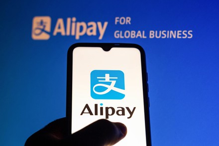 This Photo Illustration Alipay Logo Seen Editorial Stock Photo - Stock ...