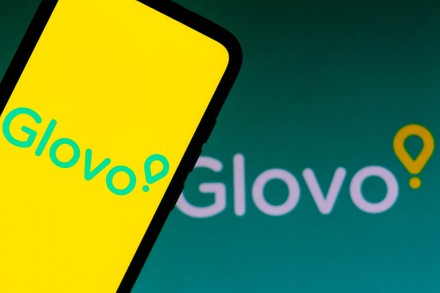 This Photo Illustration Glovo Logo Seen Editorial Stock Photo - Stock ...