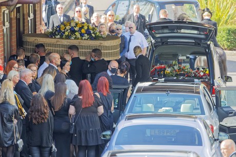 Funeral Cortege Arrives Llanelli Crematorium Editorial Stock Photo ...