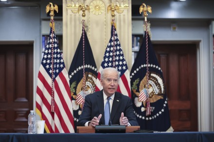President Joe Biden Meets Business Leaders Editorial Stock Photo ...