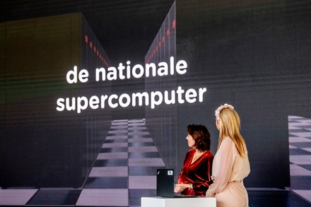 Queen Maxima opens the national supercomputer Snellius, Amsterdam, The ...