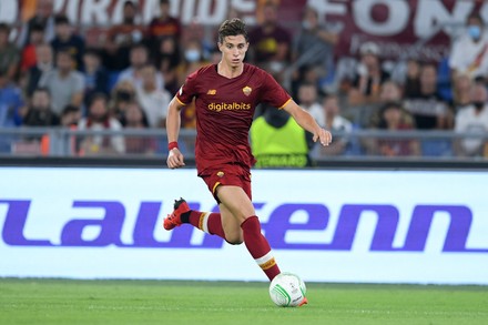 Riccardo Calafiori Roma During Uefa Conference Editorial Stock Photo ...