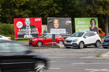 Large Election Placards Three Leading Candidates Editorial Stock Photo ...