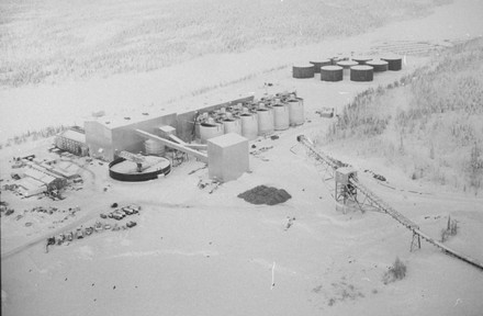 Aerial View Snowcovered Complex Buildings Fuel Editorial Stock Photo ...
