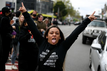 Melbourne Freedom Rally, Melbourne CBD, Melbourne, Australia - 18 Sep ...