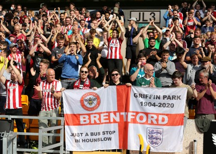 Brentford Fans Celebrate Their First Ever Editorial Stock Photo - Stock ...