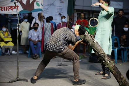 Cultural Activists Perform Program Shahbag Dhaka Editorial Stock Photo ...