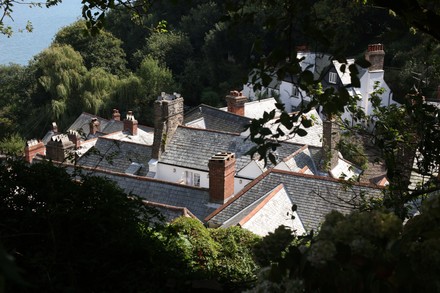 Tiled Historic Cottage Rooftops Sunshine Editorial Stock Photo - Stock ...