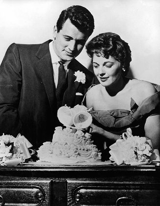 Rock Hudson Wedding Phyllis Gates - Foto de stock de contenido ...