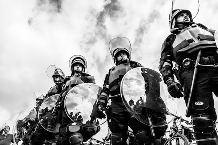 Capitol Police Officers Riot Gear Form Editorial Stock Photo - Stock ...