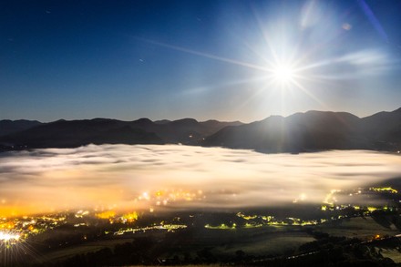 Cumbria Weather, Keswick, Cumbria, UK - 20 Sep 2021 Stock Pictures ...