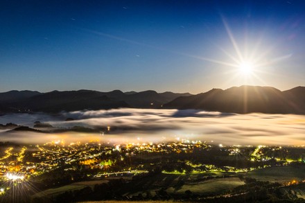 Cumbria Weather, Keswick, Cumbria, UK - 20 Sep 2021 Stock Pictures ...