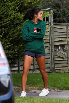 exclusive - emma raducanu returning home bromley Stock Photos ...