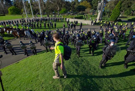 Riot Police Move On Protesters They Editorial Stock Photo - Stock Image ...