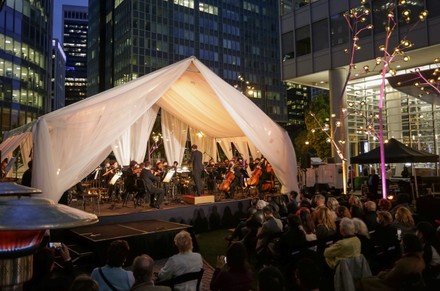 Musicians Vancouver Symphony Orchestra Perform Outdoor Editorial Stock ...