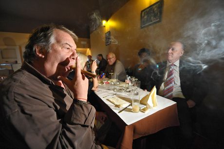 Diners Smoking Restaurant Editorial Stock Photo - Stock Image ...