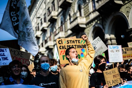 Young People Protest During Climate Strike Editorial Stock Photo ...
