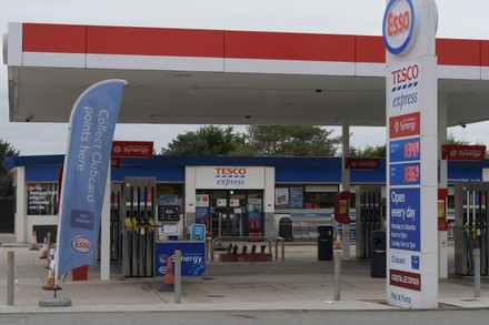 Tesco Express Esso Petrol Station Chadwell Editorial Stock Photo ...