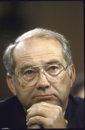 Sen Phil Gramm Participating Confirmation Hearings Editorial Stock ...