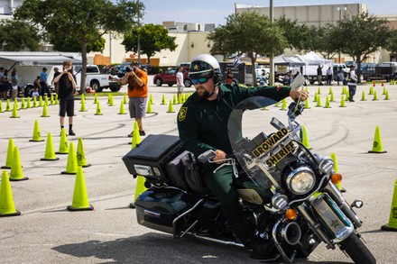Broward Sheriff Motorcycle Unit Showing Skills Editorial Stock Photo ...