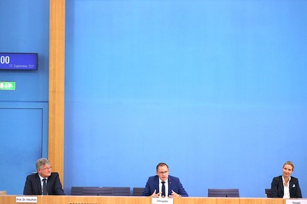 Party Leadership of the AFD at the Federal Press Conference, Berlin ...