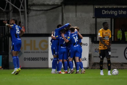 Gillingham Players Celebrate Their Opening Goal Editorial Stock Photo ...