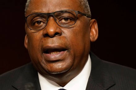 Defense Secretary Lloyd Austin Wearing Face Editorial Stock Photo ...