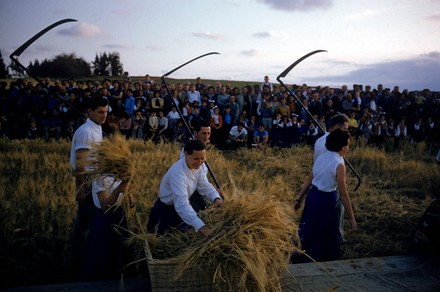 Scythe Carrying Jewish Collective Farm Workers Editorial Stock Photo ...