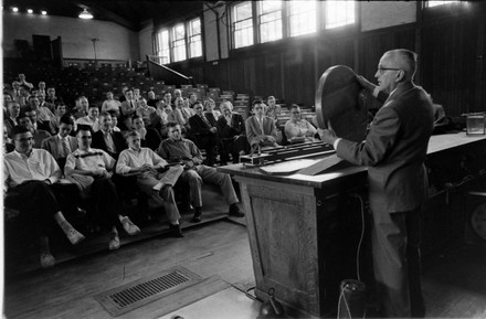 Professor Guy Everett Grantham Lecturing Physics Editorial Stock Photo ...