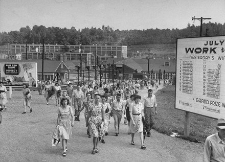 Workers Leaving Oak Ridge Facility Where Editorial Stock Photo - Stock ...