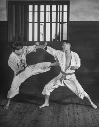 Japanese Karate Student Breaking Boards Punch Editorial Stock Photo ...