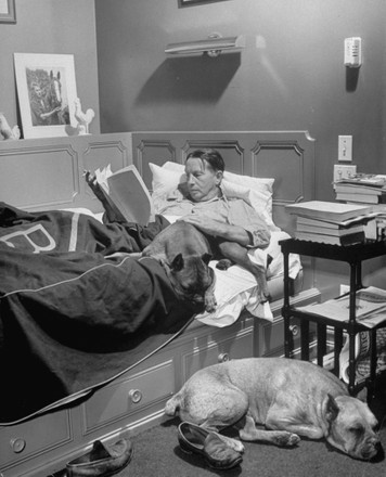 Novelist Louis Bromfield Working His Study Editorial Stock Photo ...