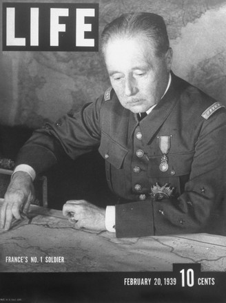 French General Maurice Gamelin Studying Map Editorial Stock Photo ...