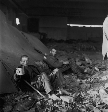 Emaciated Prisoner Begging Water Nordhausen Concentration Editorial ...