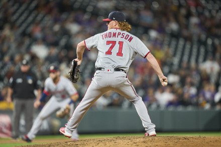 Washington Pitcher Mason Thompson 71 Throws Editorial Stock Photo ...