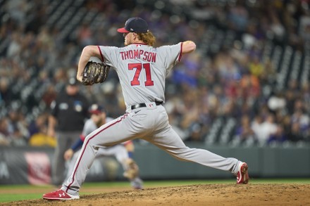 Washington Pitcher Mason Thompson 71 Throws Editorial Stock Photo ...