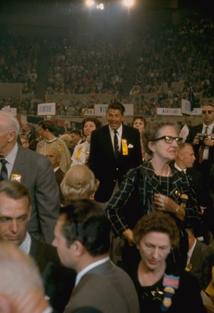 Actor Ronald Reagan Standing Amidst Crowd Editorial Stock Photo - Stock ...