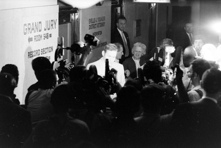 Crowd Having Interviews Aftermath Sharon Tates Editorial Stock Photo ...