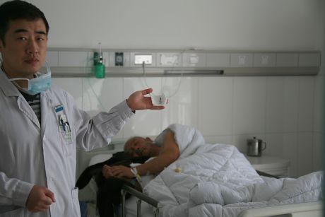 Doctors Examine Xray Showing Needle Embedded Editorial Stock Photo ...