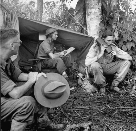 Jungle Communications Outpost Manned By Australian Editorial Stock ...